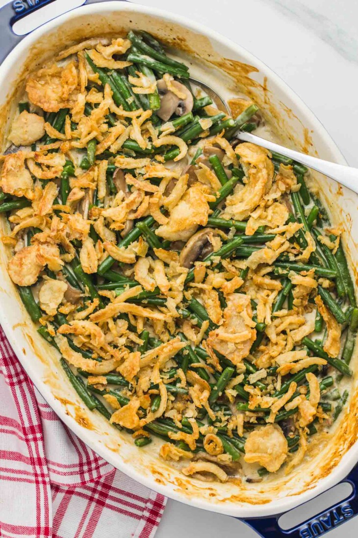 Creamy Green Bean Casserole - Little Sunny Kitchen
