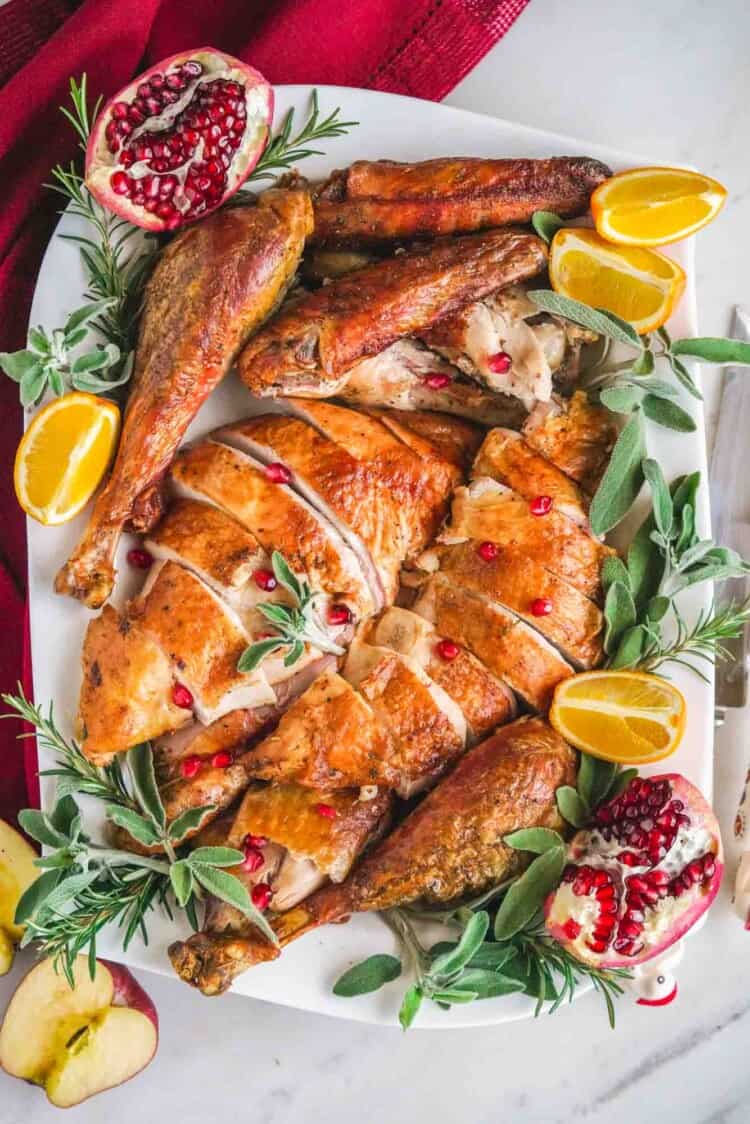 Grilled Turkey - How to Grill a Turkey for Thanksgiving (Golden and Juicy!)