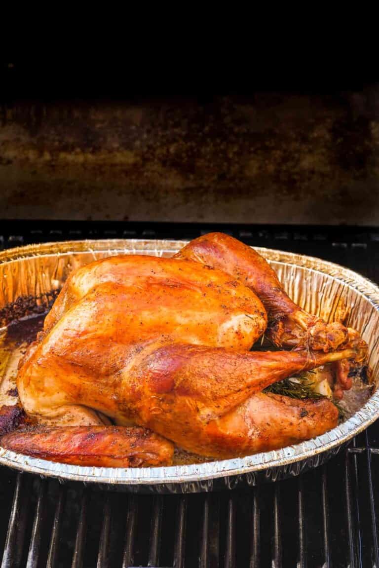 Grilled Turkey - How to Grill a Turkey for Thanksgiving (Golden and Juicy!)