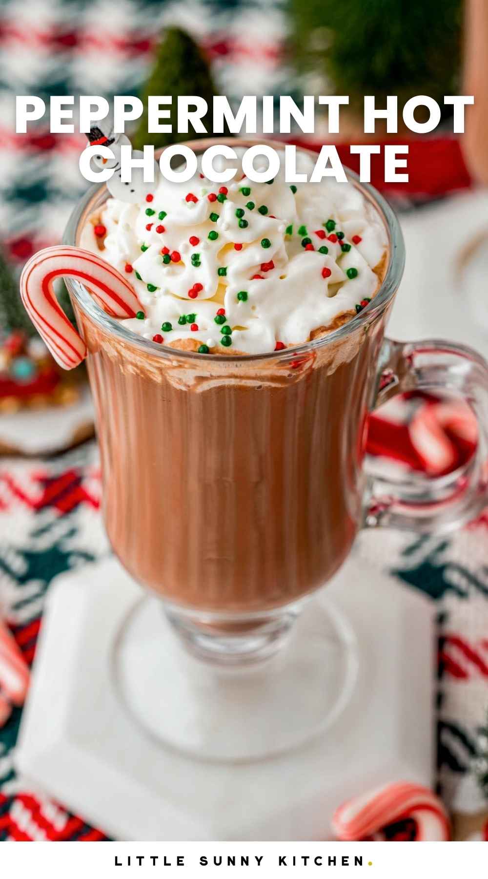 Peppermint Hot Chocolate Recipe - Little Sunny Kitchen