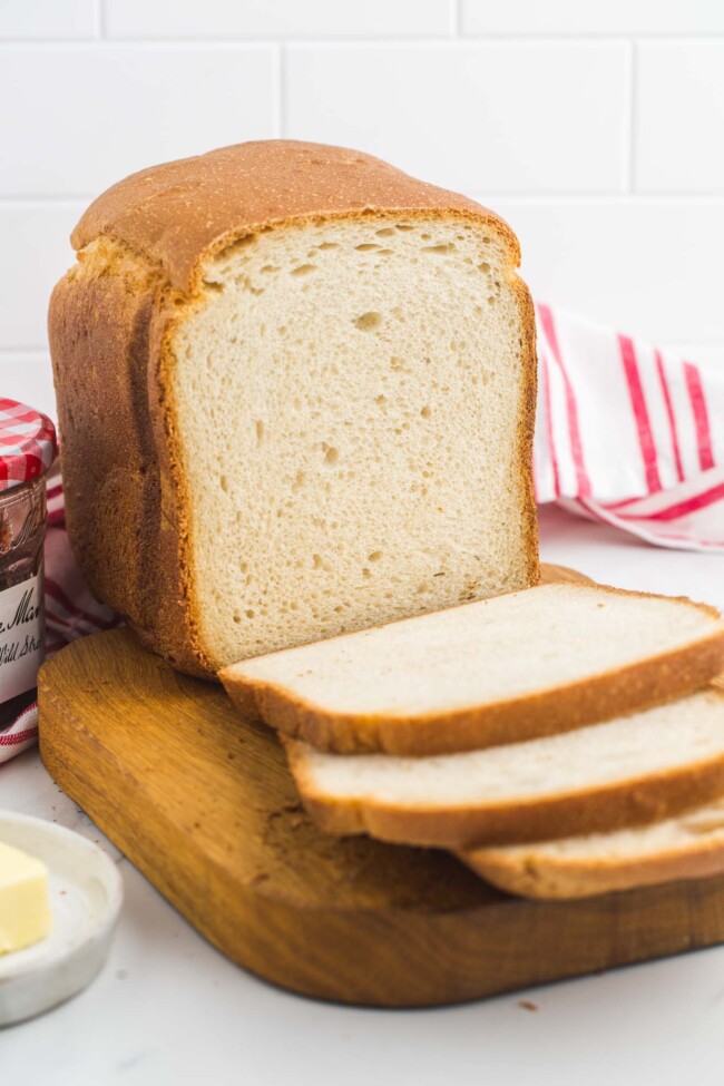 Bread Maker Bread (Basic White Loaf) - Little Sunny Kitchen