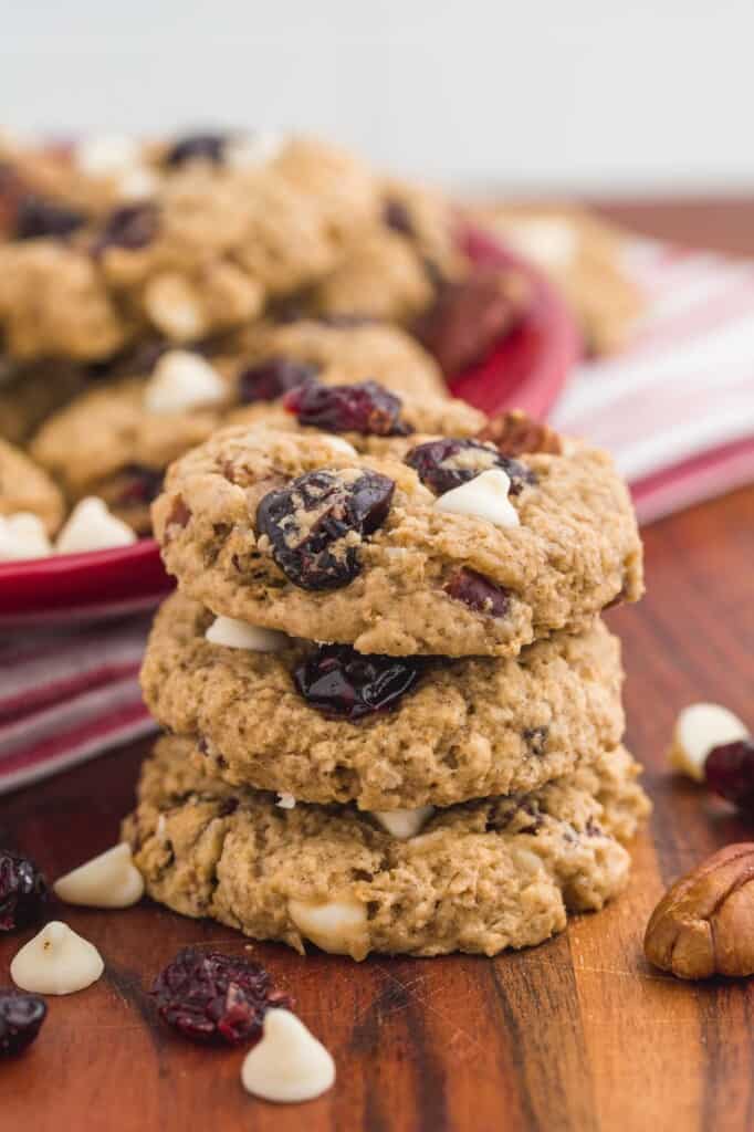 Chewy Cranberry Oatmeal Cookies - Little Sunny Kitchen