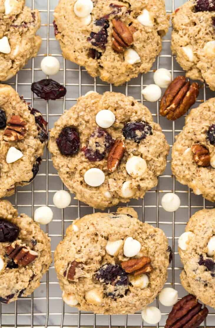 Chewy Cranberry Oatmeal Cookies - Little Sunny Kitchen
