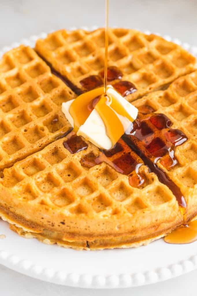 Easy Homemade Waffles (Fluffy & Crispy) - Little Sunny Kitchen