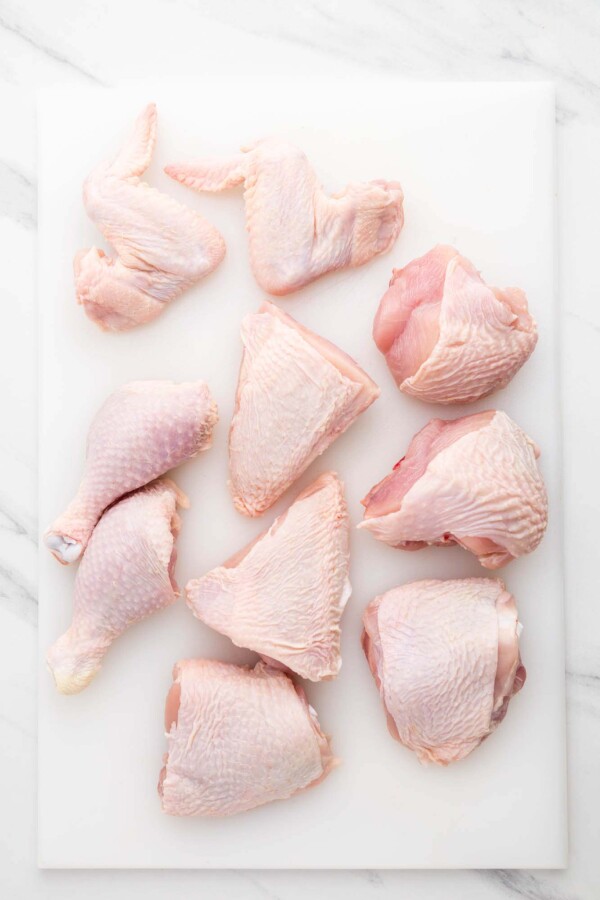 How to Cut a Whole Chicken Tutorial (10 Pieces) - Little Sunny Kitchen