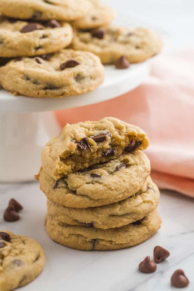 Soft Baked Chocolate Chip Pudding Cookies - Little Sunny Kitchen