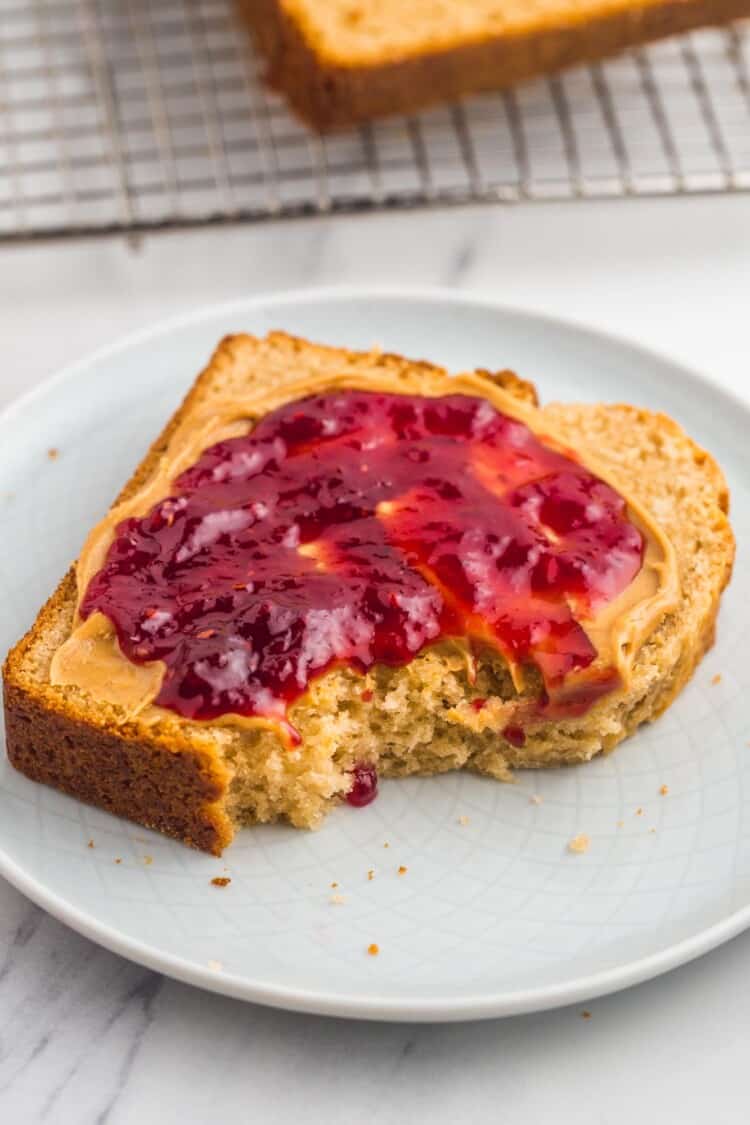 Easy Peanut Butter Bread Recipe - Little Sunny Kitchen