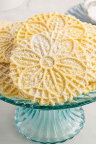 Italian Pizzelle Cookies - Little Sunny Kitchen