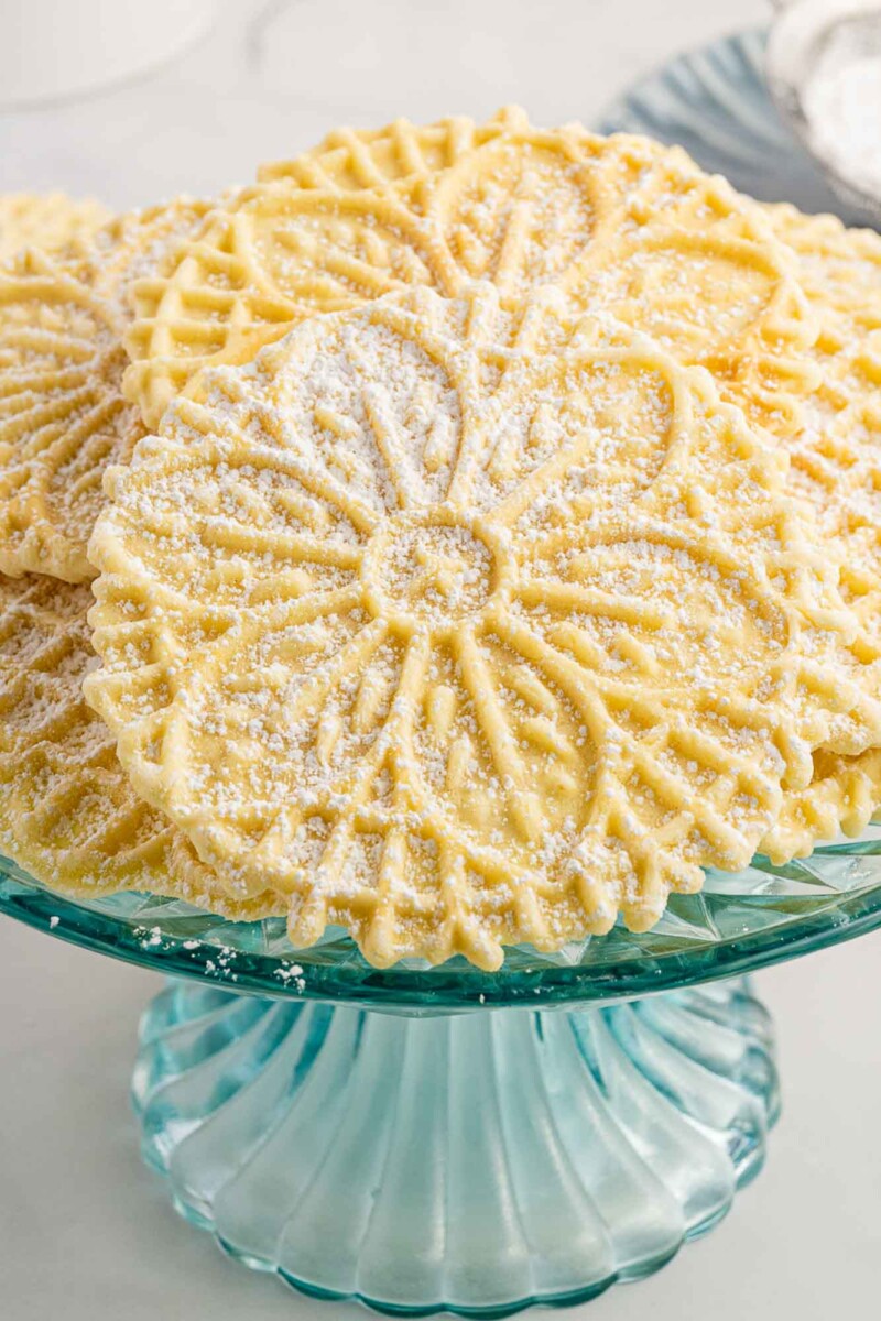 Italian Pizzelle Cookies - Little Sunny Kitchen