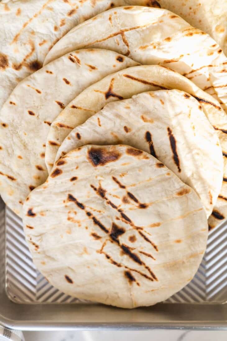 Easy 2-Ingredient Yogurt Flatbreads - Little Sunny Kitchen