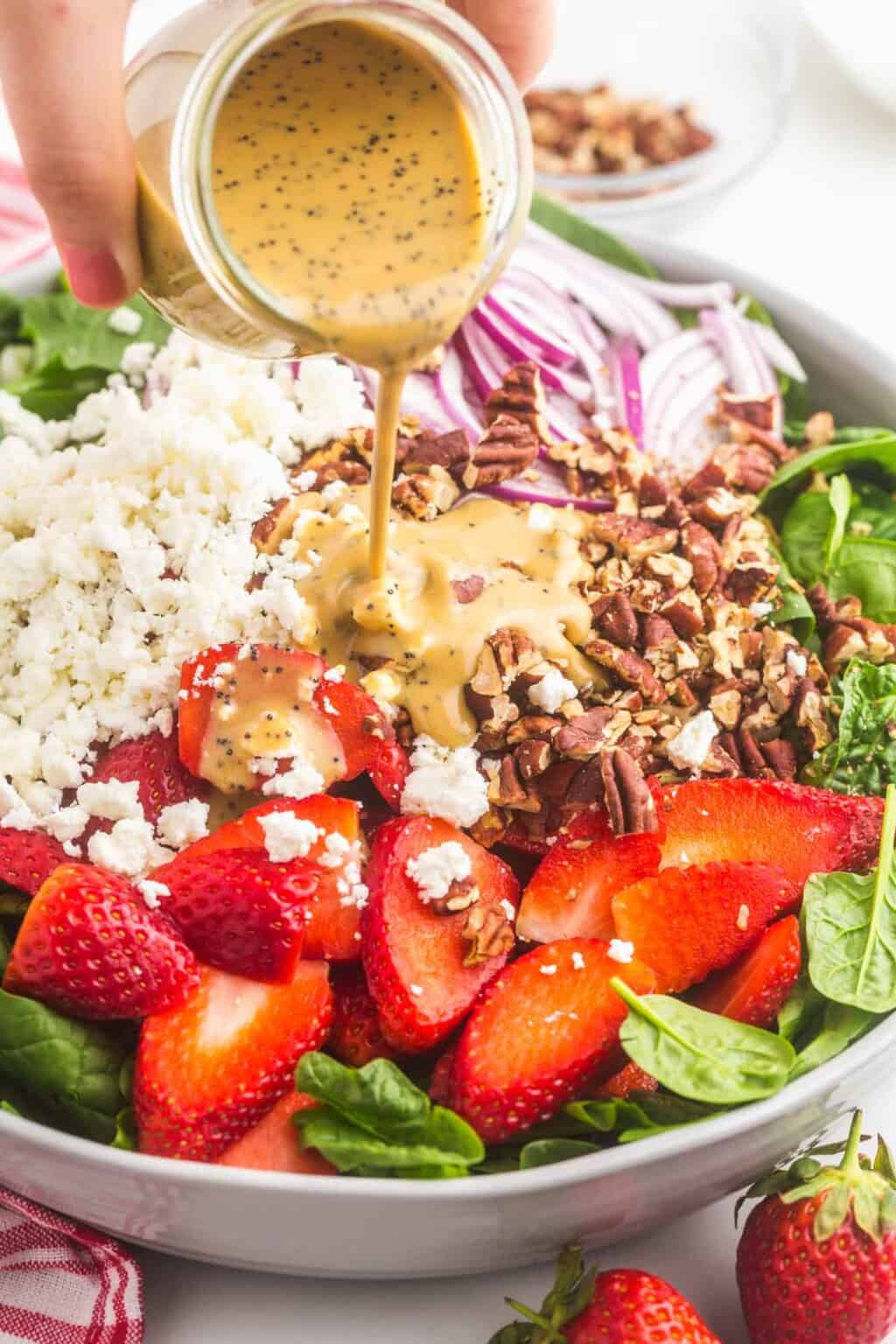 The Best Strawberry Spinach Salad - Little Sunny Kitchen