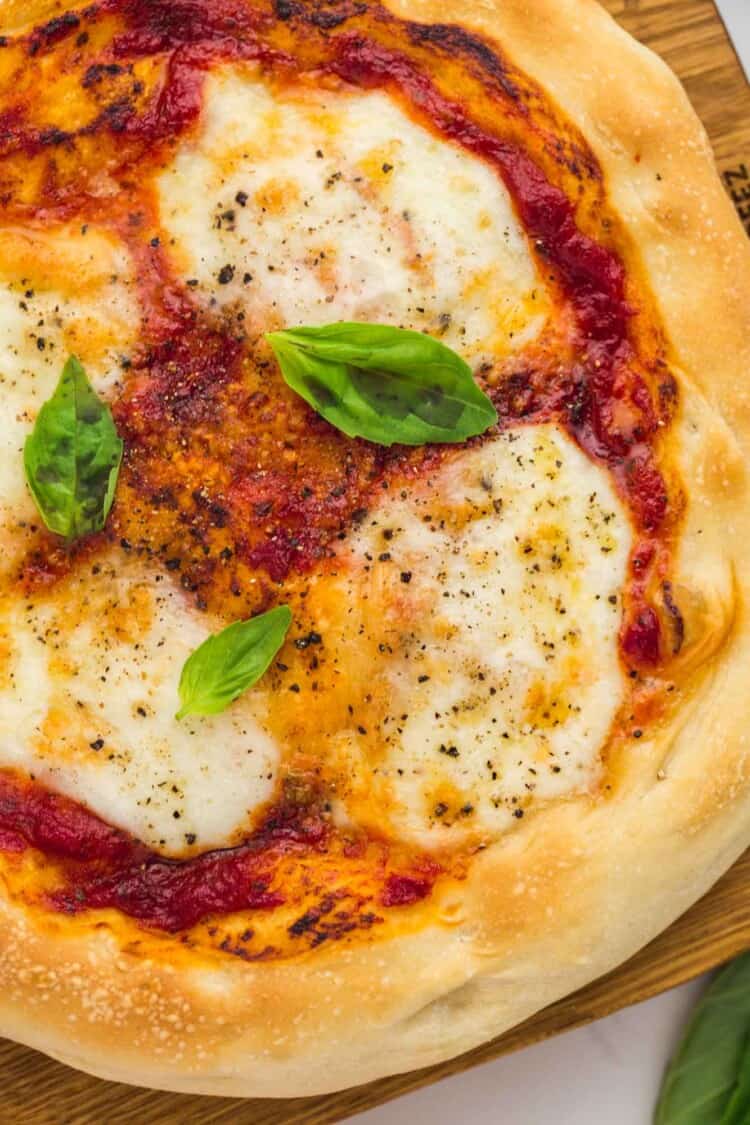 Easy Homemade Air Fryer Pizza (with a Crispy Crust) - Little Sunny Kitchen