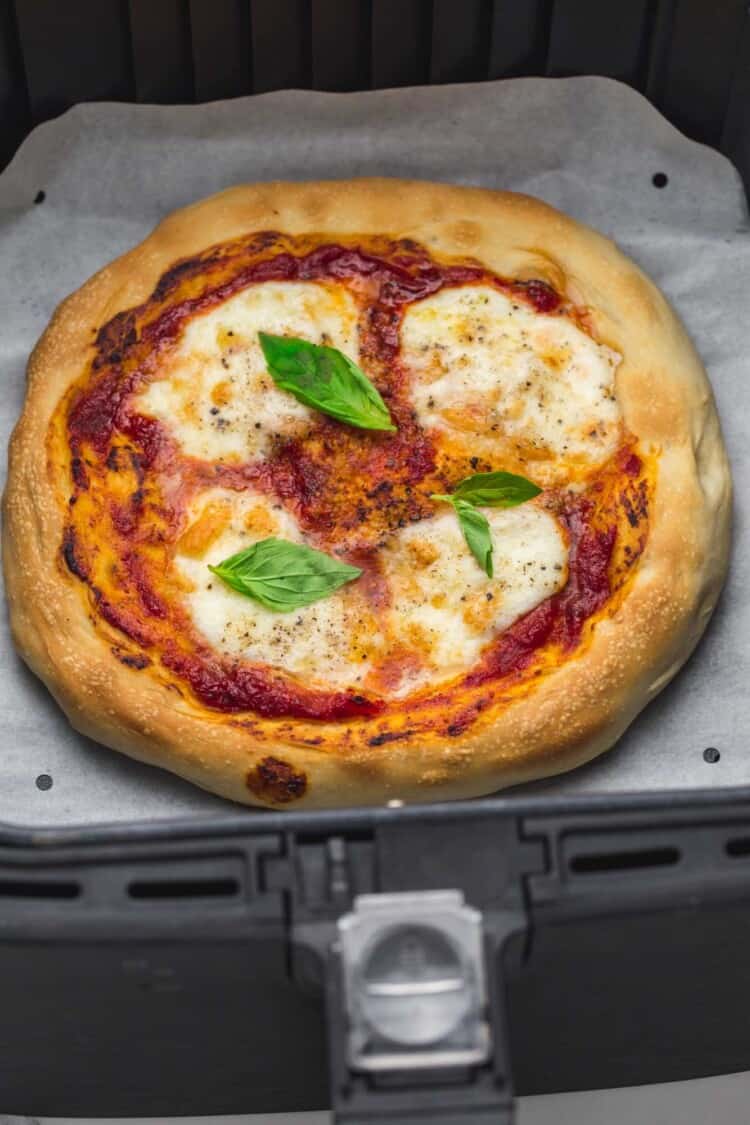 Easy Homemade Air Fryer Pizza (with a Crispy Crust) - Little Sunny Kitchen