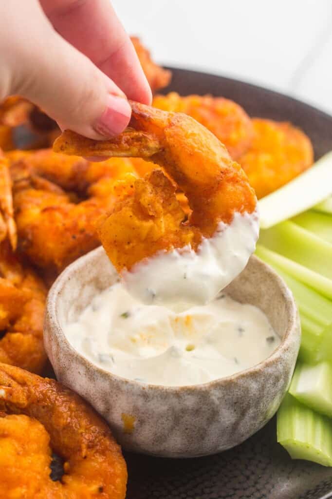 Fried Buffalo Shrimp - Little Sunny Kitchen