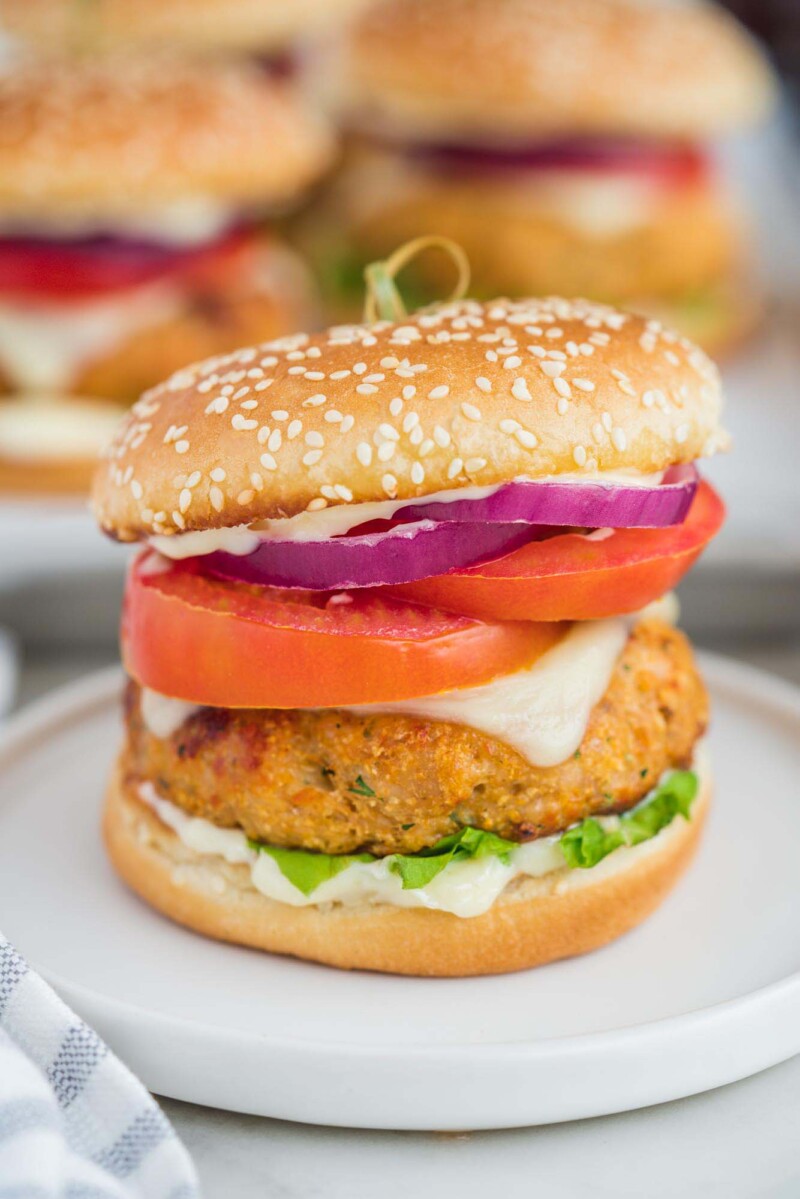 The Best Ground Chicken Burgers - Little Sunny Kitchen