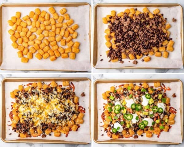 Easy Totchos (Loaded Tater Tot Nachos) - Little Sunny Kitchen