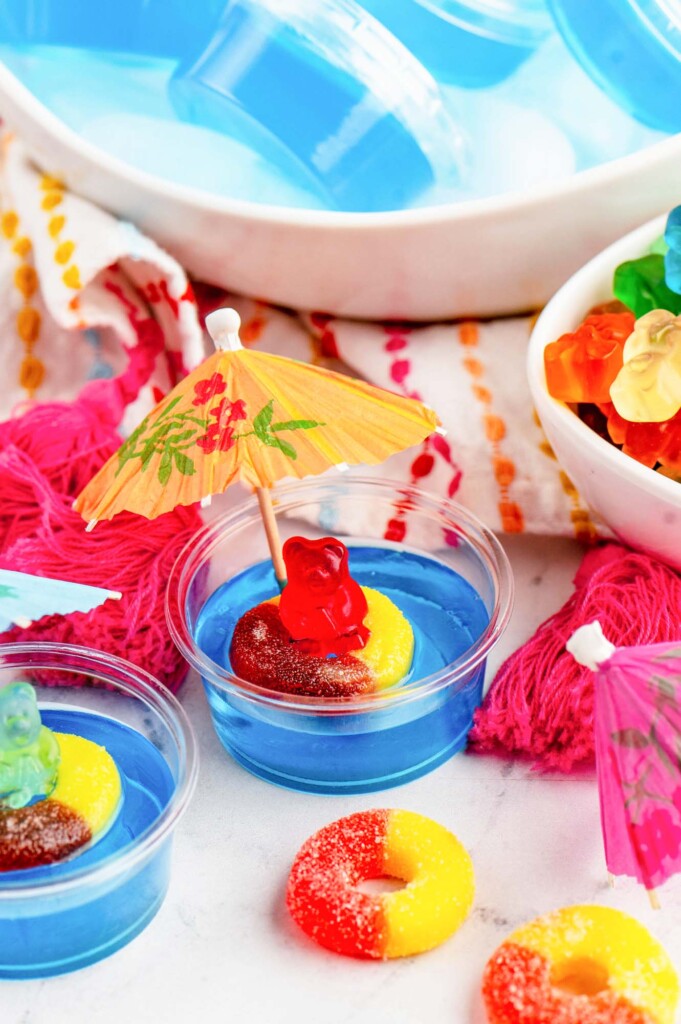 Pool Party Jello Shots - Little Sunny Kitchen