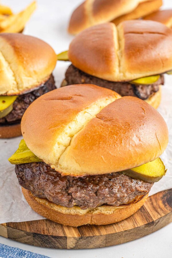 Cheesy Juicy Lucy Burgers - Little Sunny Kitchen