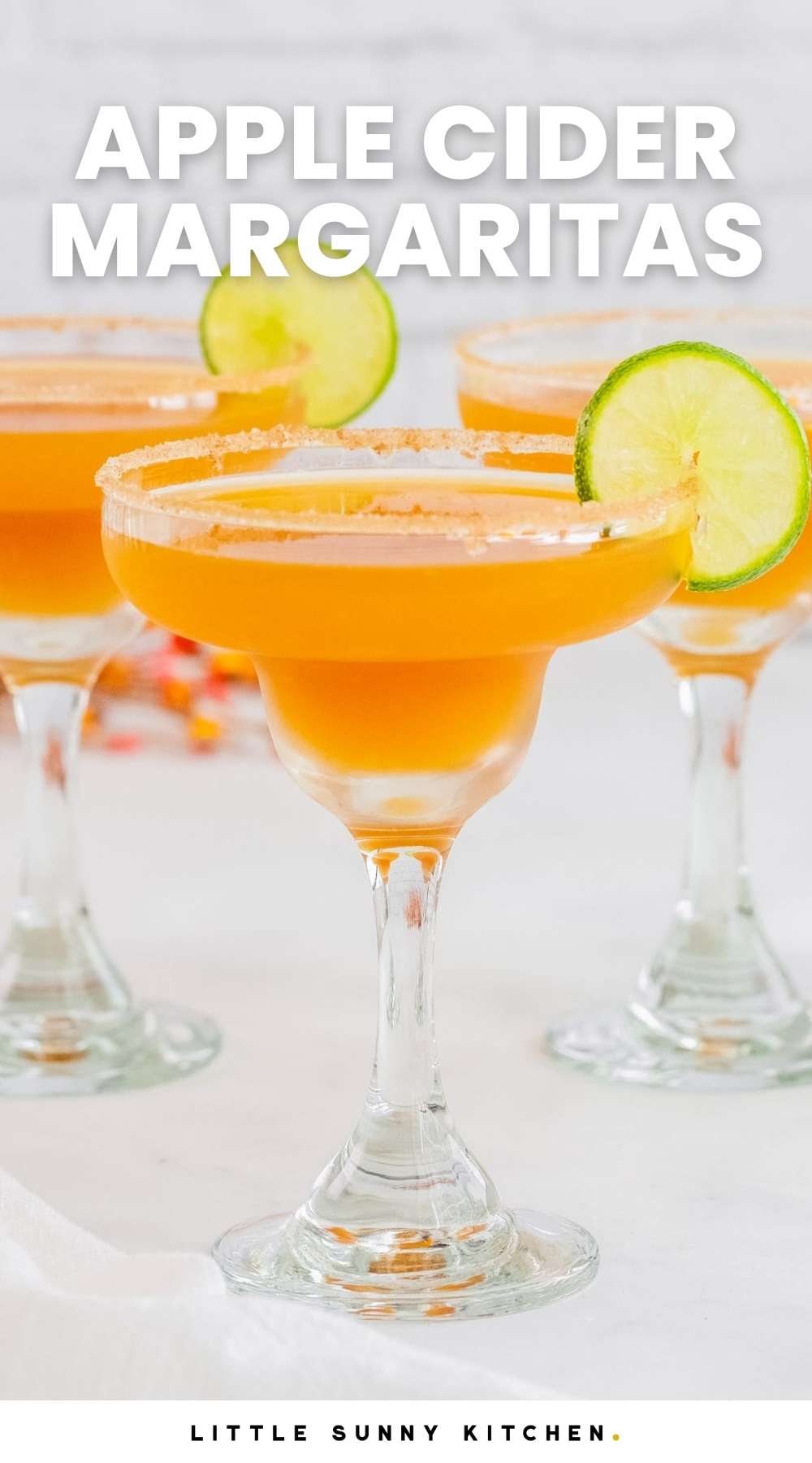 Easy Apple Cider Margarita - Little Sunny Kitchen