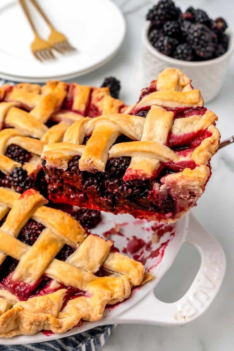Homemade Blackberry Pie Recipe - Little Sunny Kitchen