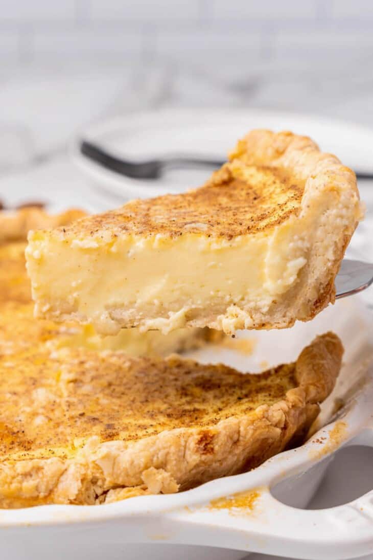 Old Fashioned Easy Custard Pie - Little Sunny Kitchen