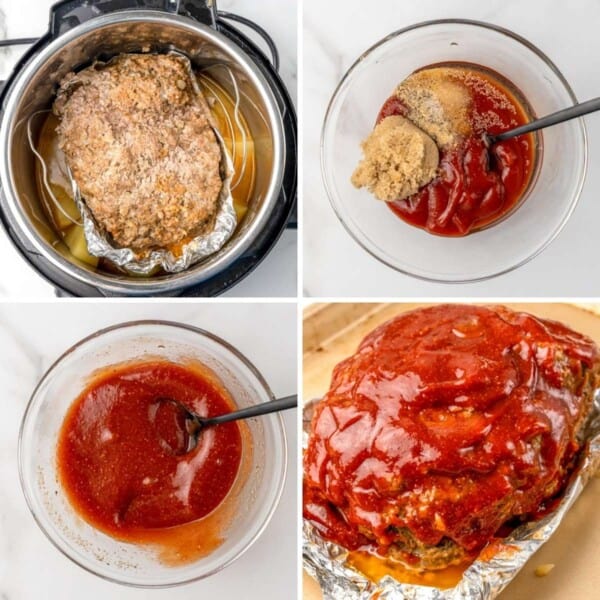 Instant Pot Meatloaf with Mashed Potatoes - Little Sunny Kitchen