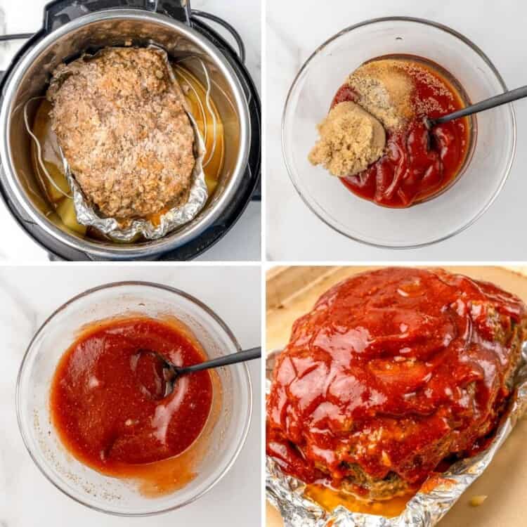 Instant Pot Meatloaf with Mashed Potatoes - Little Sunny Kitchen