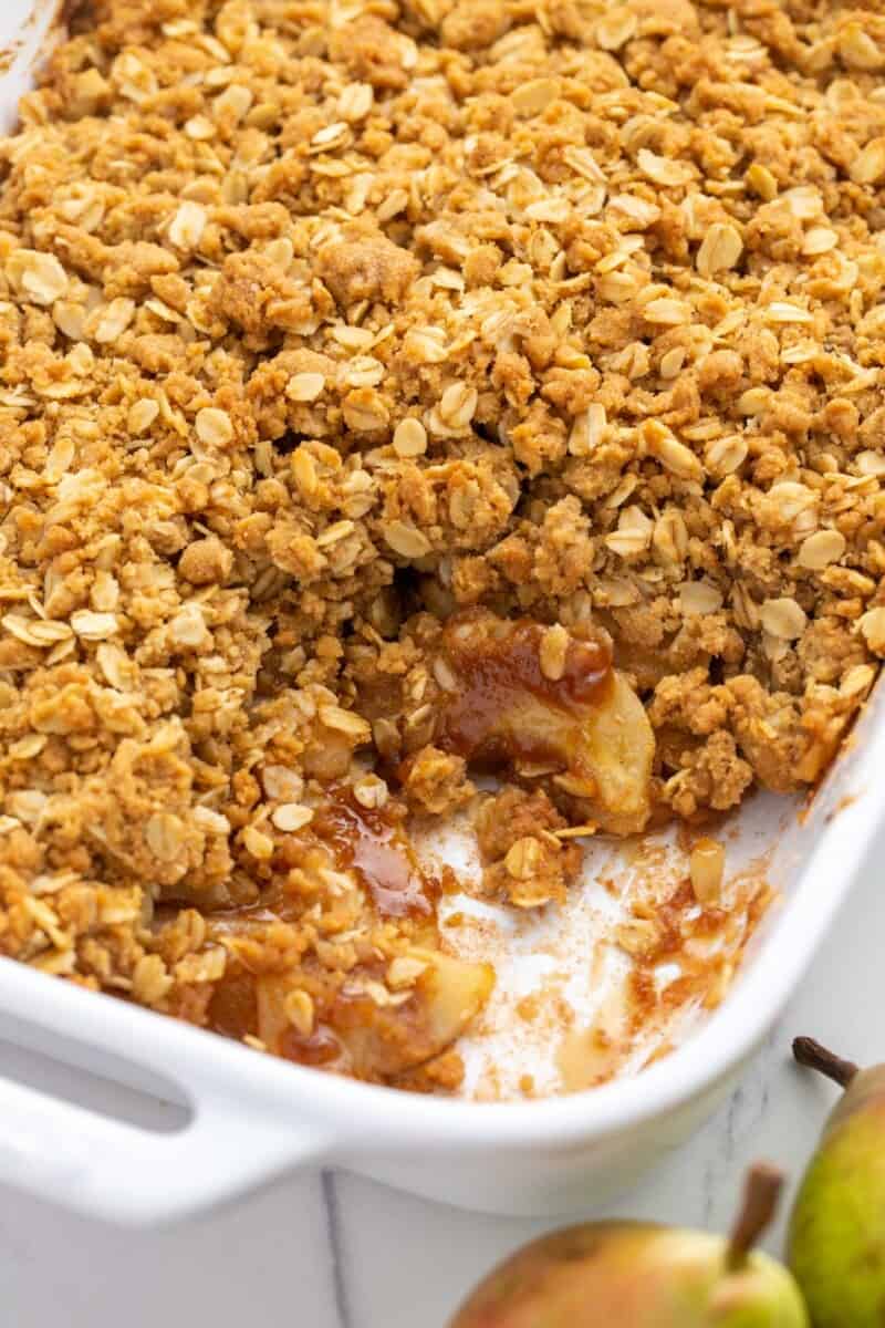 Easy Pear Crisp Recipe - Little Sunny Kitchen