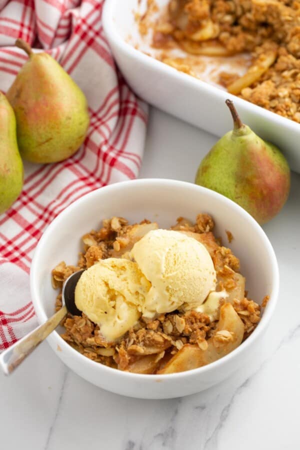 Easy Pear Crisp Recipe - Little Sunny Kitchen