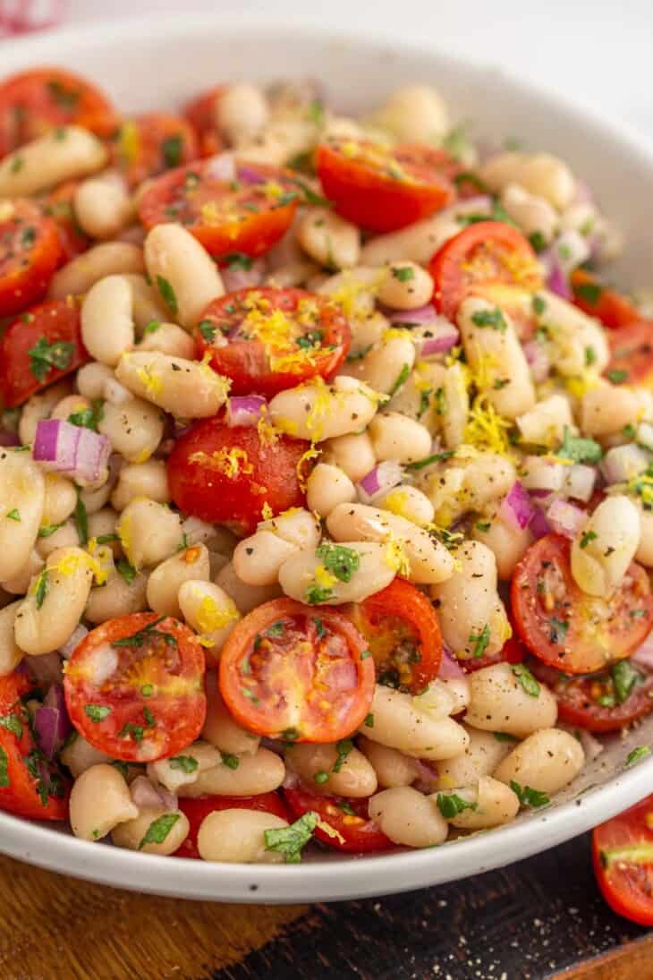 Easy White Bean Salad - Little Sunny Kitchen