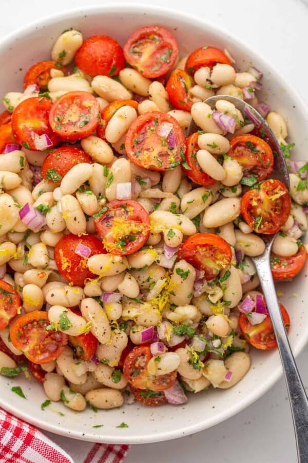 Easy White Bean Salad - Little Sunny Kitchen