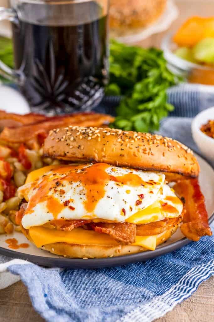 The Ultimate Bagel Breakfast Sandwich - Little Sunny Kitchen