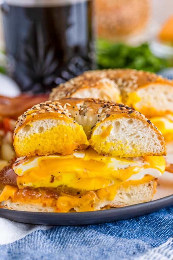 The Ultimate Bagel Breakfast Sandwich - Little Sunny Kitchen