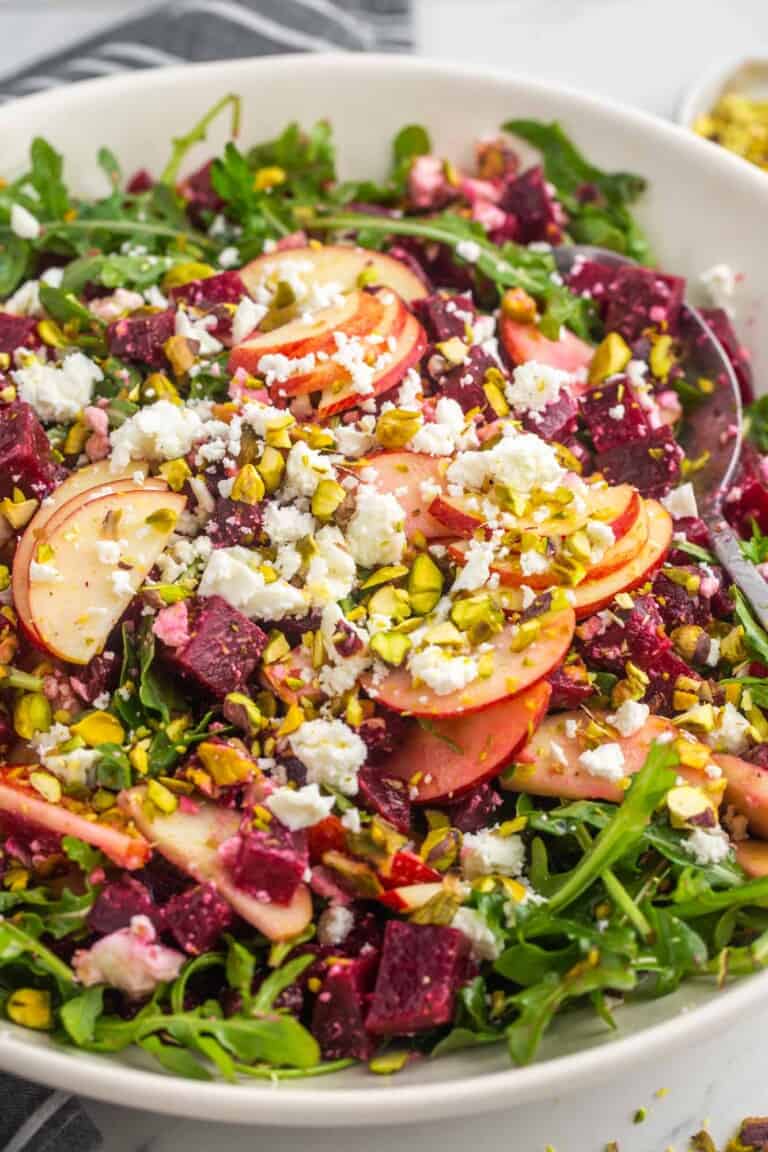 Beet Salad with Arugula and Feta Cheese - Little Sunny Kitchen
