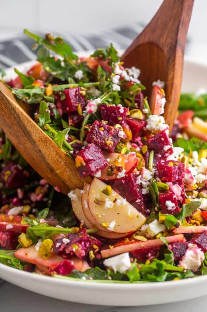 Beet Salad with Arugula and Feta Cheese - Little Sunny Kitchen