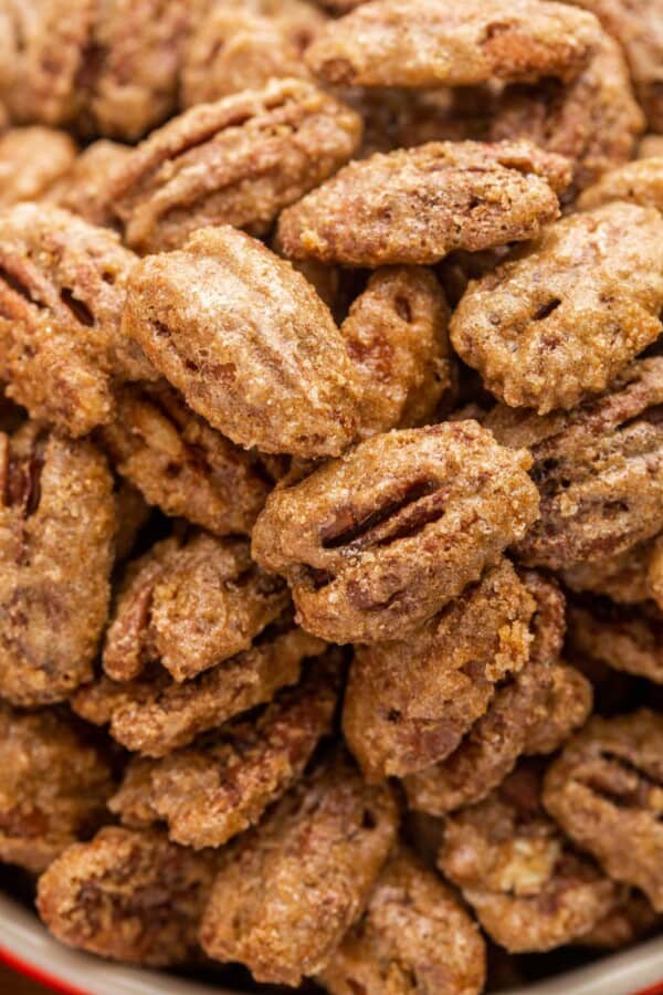 Easy Brittle Candied Pecans - Little Sunny Kitchen