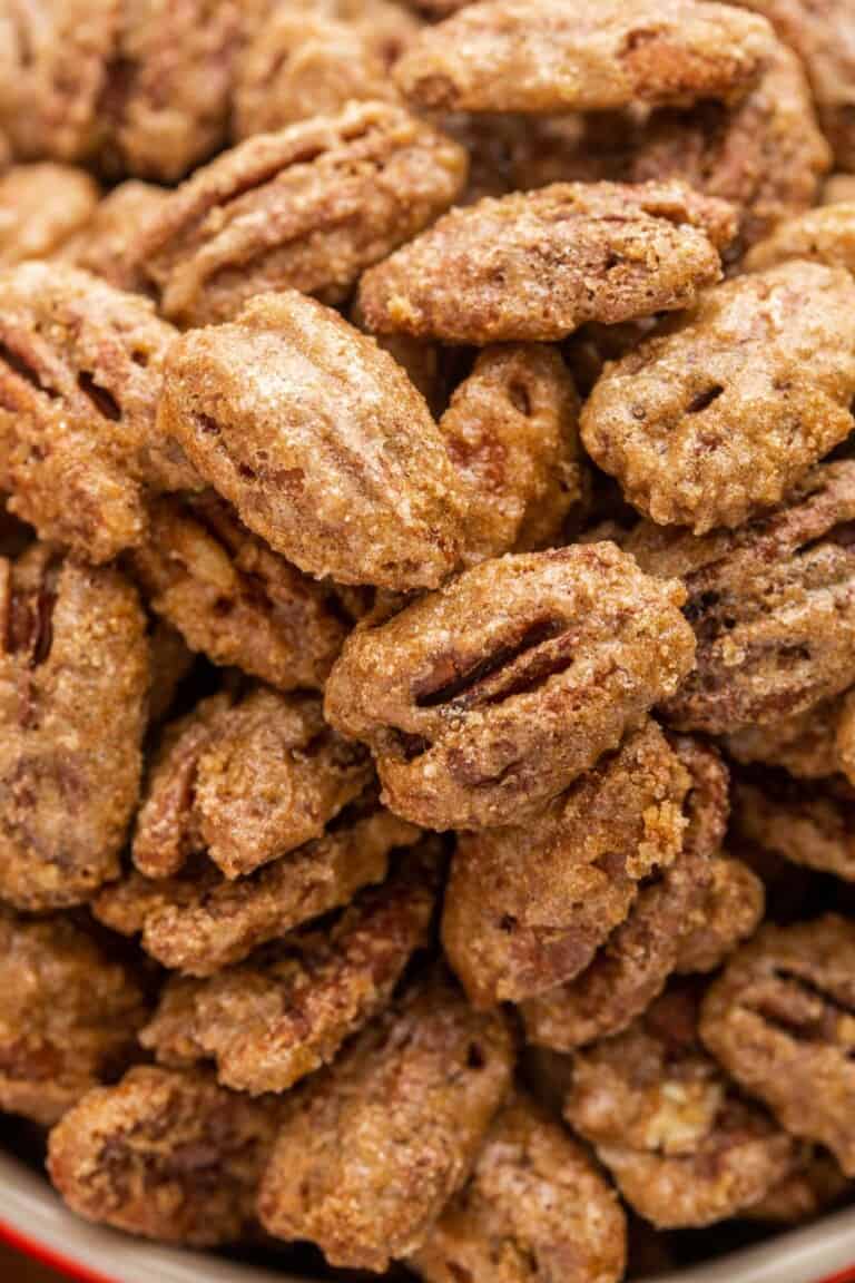 Easy Brittle Candied Pecans - Little Sunny Kitchen