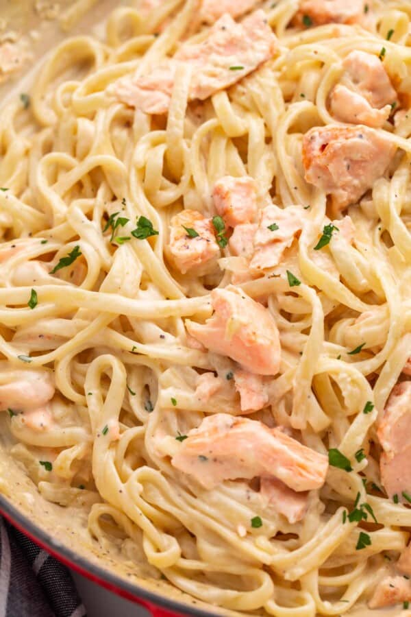 Rich and Creamy Salmon Pasta - Little Sunny Kitchen