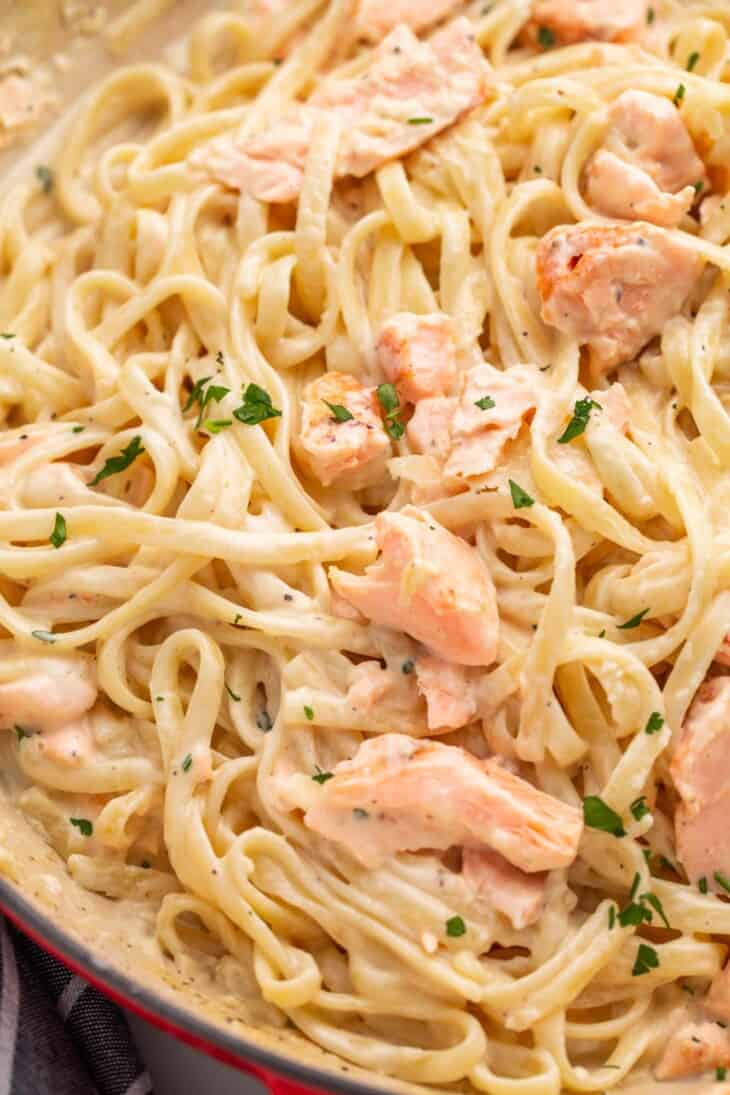 Rich and Creamy Salmon Pasta - Little Sunny Kitchen