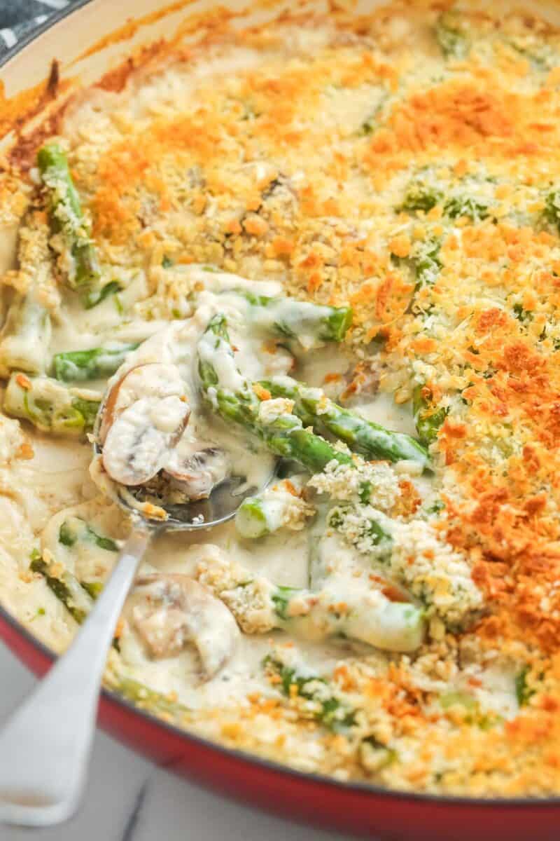 Cheesy Asparagus Casserole - Little Sunny Kitchen