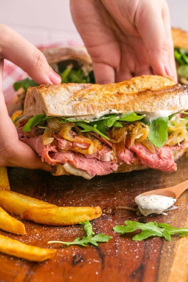 The Best Leftover Prime Rib Sandwich - Little Sunny Kitchen