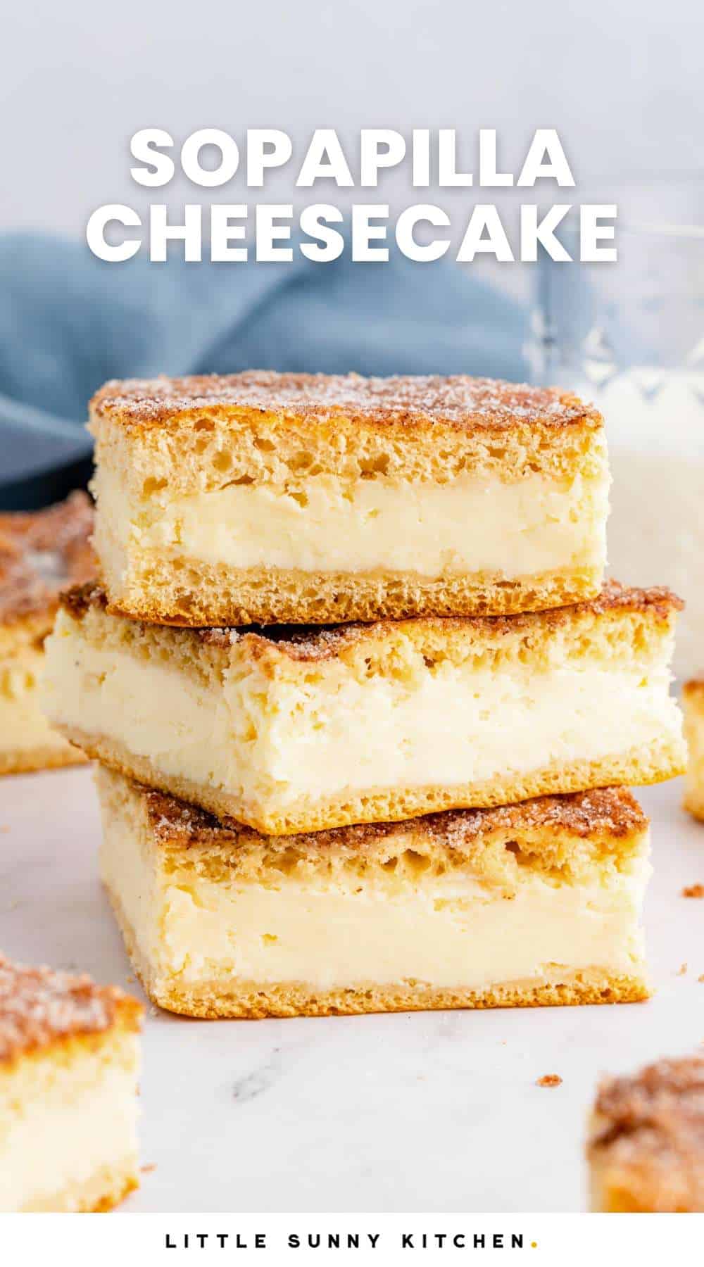 Sopapilla Cheesecake (Churro Cheesecake) - Little Sunny Kitchen