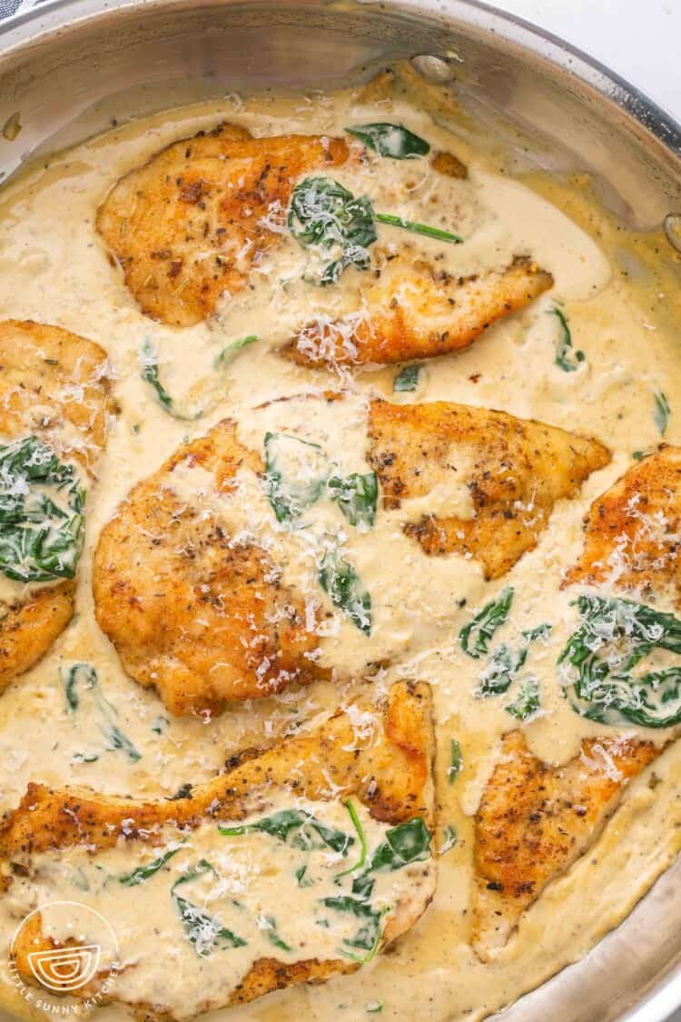Creamy Chicken Florentine - Little Sunny Kitchen