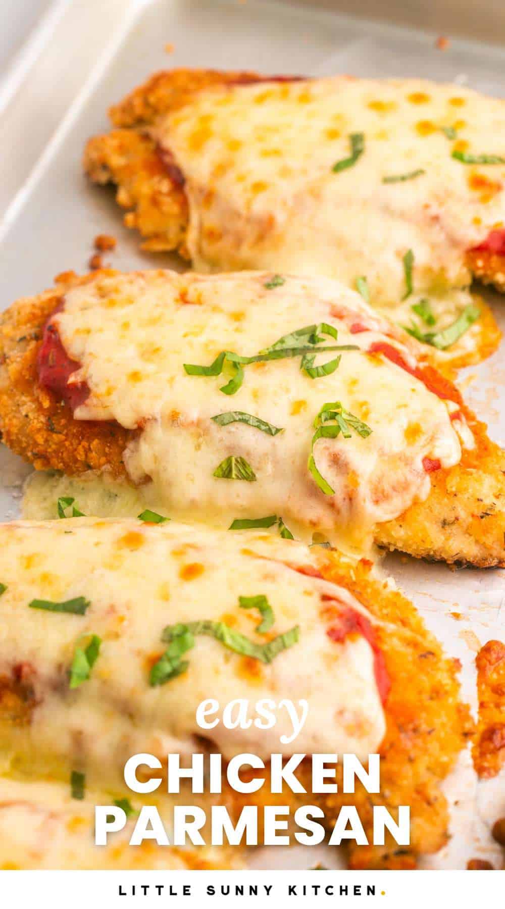 Easy Chicken Parmesan - Little Sunny Kitchen