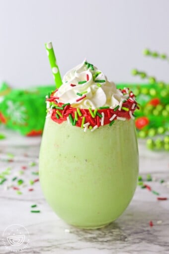 Christmas Milkshake (Kid Friendly) - Little Sunny Kitchen