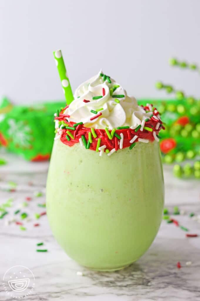 Christmas Milkshake (Kid Friendly) - Little Sunny Kitchen
