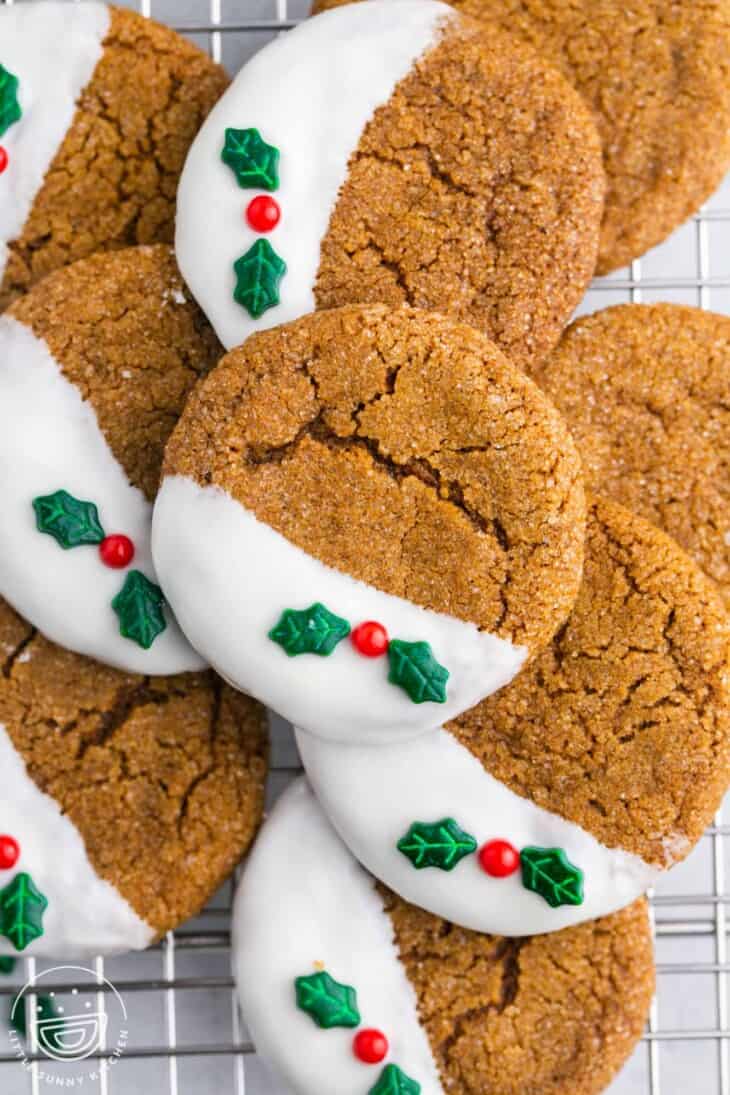 Gingersnap Cookies (Crisp and Snappy) - Little Sunny Kitchen