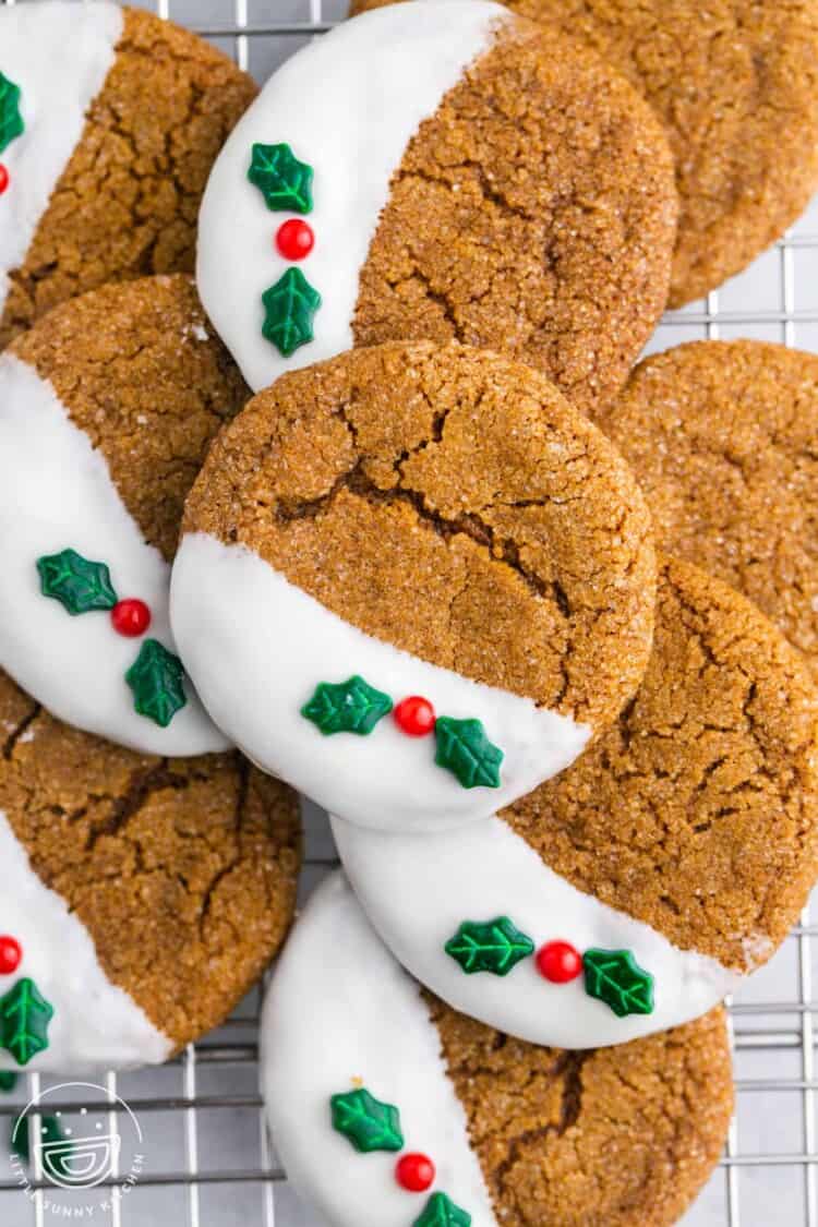 Gingersnap Cookies (Crisp and Snappy) - Little Sunny Kitchen