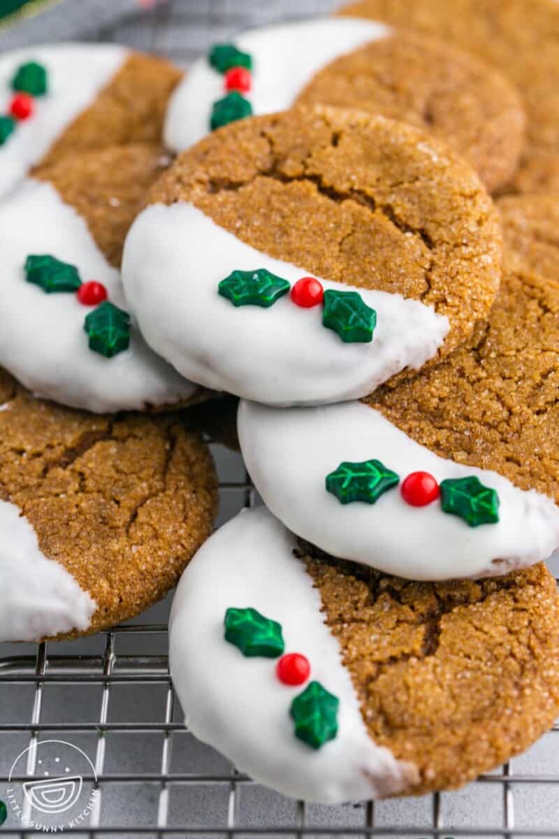 Gingersnap Cookies (Crisp and Snappy) - Little Sunny Kitchen
