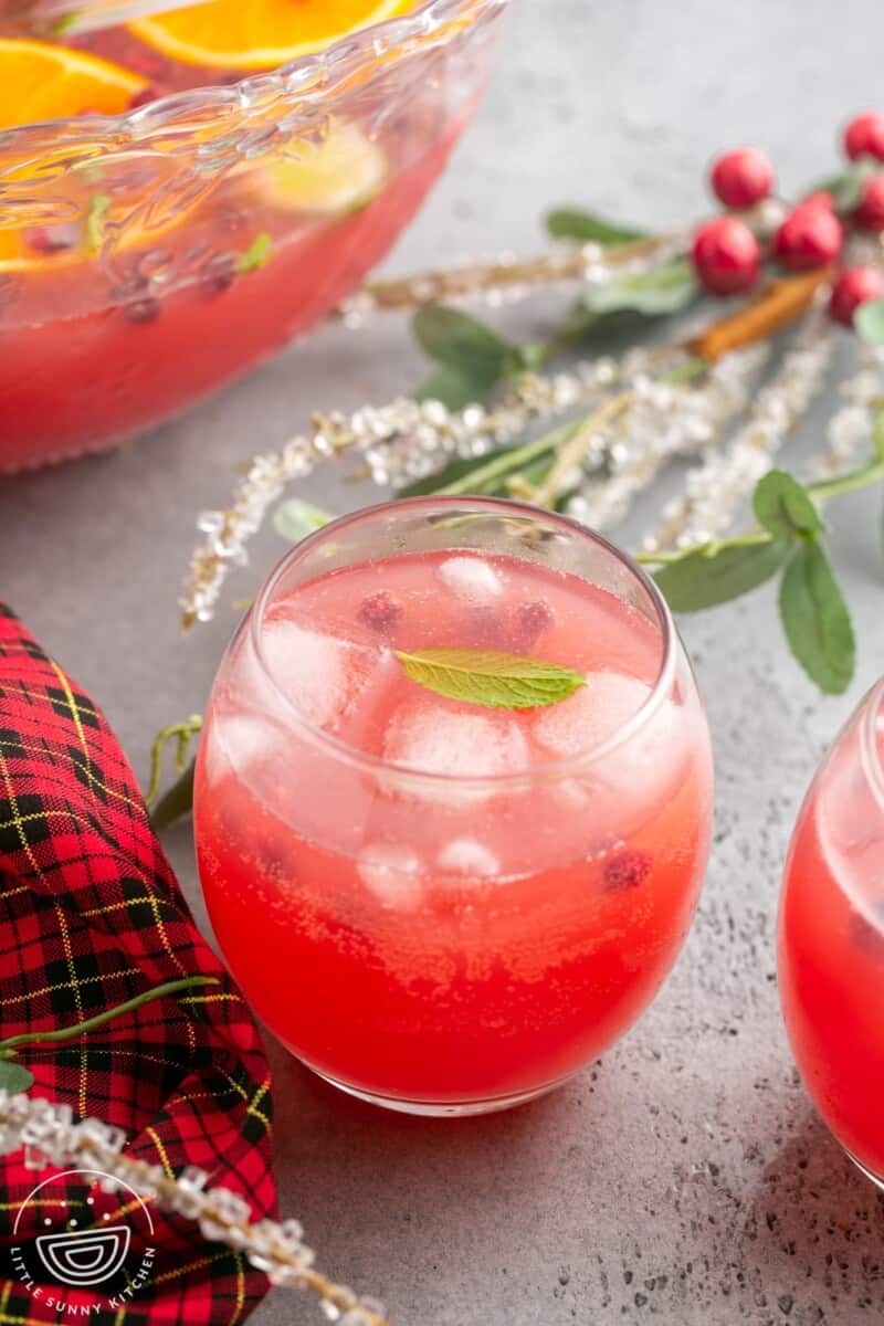 Christmas Punch (Kid Friendly!) - Little Sunny Kitchen